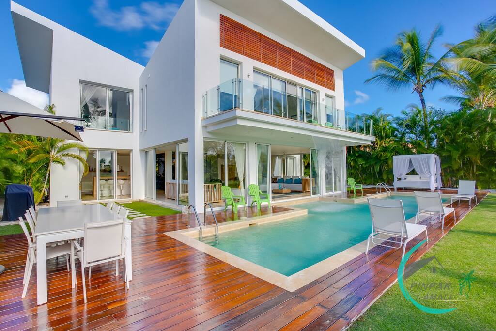 Luxury Villa Waterfall, Cocotal Golf, 5BR, Maid, Pool - the Dominican ...