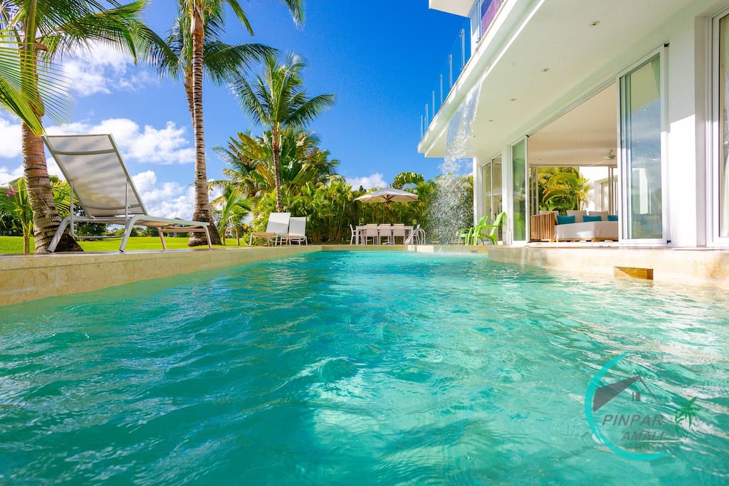 Luxury Villa Waterfall, Cocotal Golf, 5BR, Maid, Pool - the Dominican ...