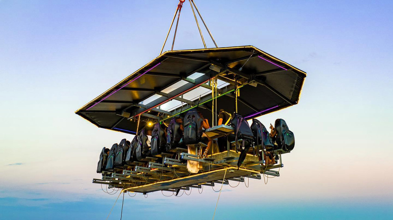 Dinner In The Sky in Punta Cana - Top Chef Cuisine 150 Feet Up