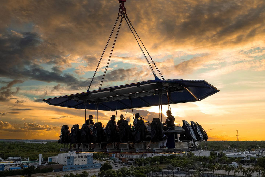 Dinner In The Sky in Punta Cana - Top Chef Cuisine 150 Feet Up