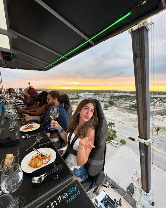 Dinner In The Sky in Punta Cana - Top Chef Cuisine 150 Feet Up