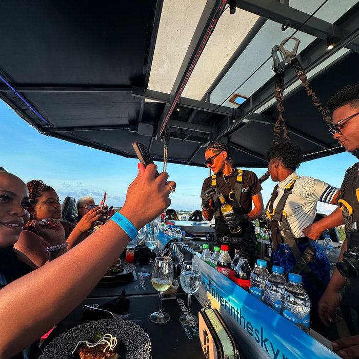 Dinner In The Sky in Punta Cana - Top Chef Cuisine 150 Feet Up